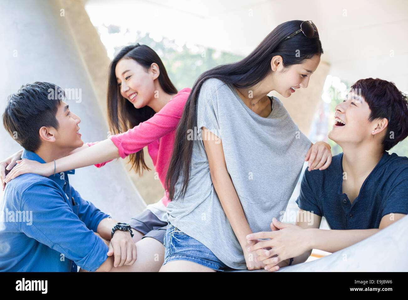 Couples on double date in hi-res stock photography and images - Alamy