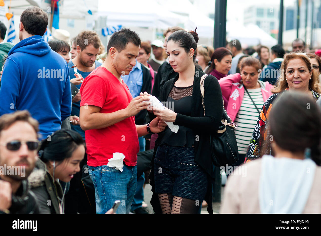 People at "Viva Victoria" Multicultural Festival, Yarra River Bank ...