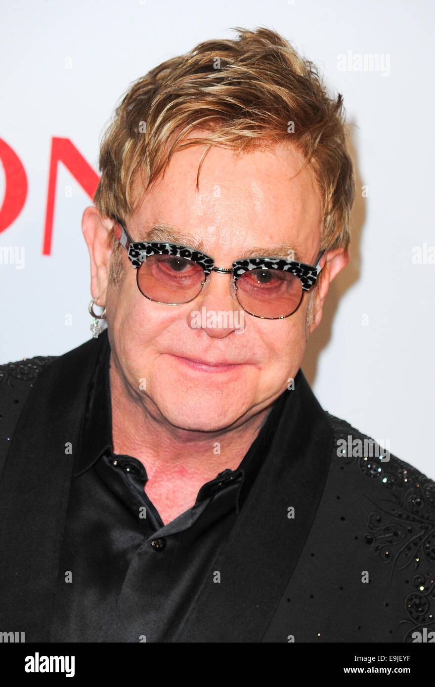 New York, NY, USA. 28th Oct, 2014. Elton John at arrivals for Elton ...