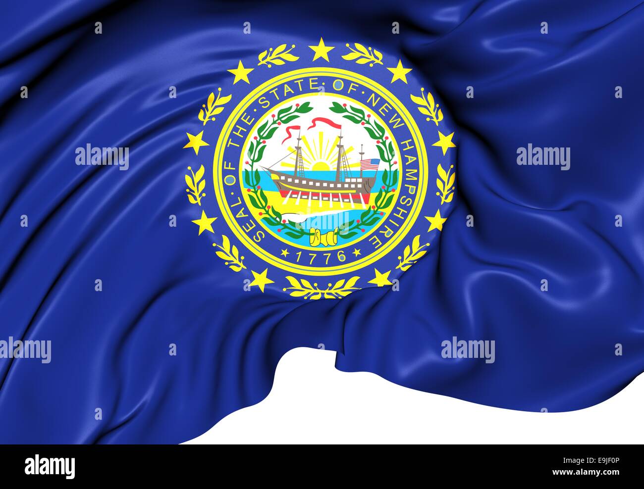 Flag of New Hampshire Stock Photo - Alamy