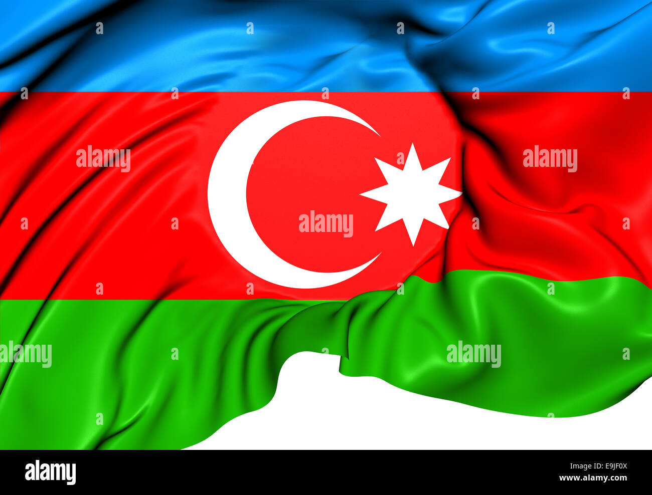 Flag of Azerbaijan Stock Photo - Alamy