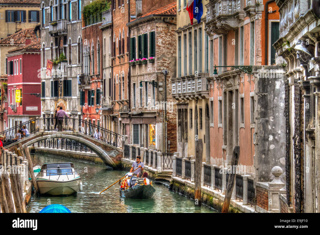 Water channel in Venice, Italy Stock Photo - Alamy