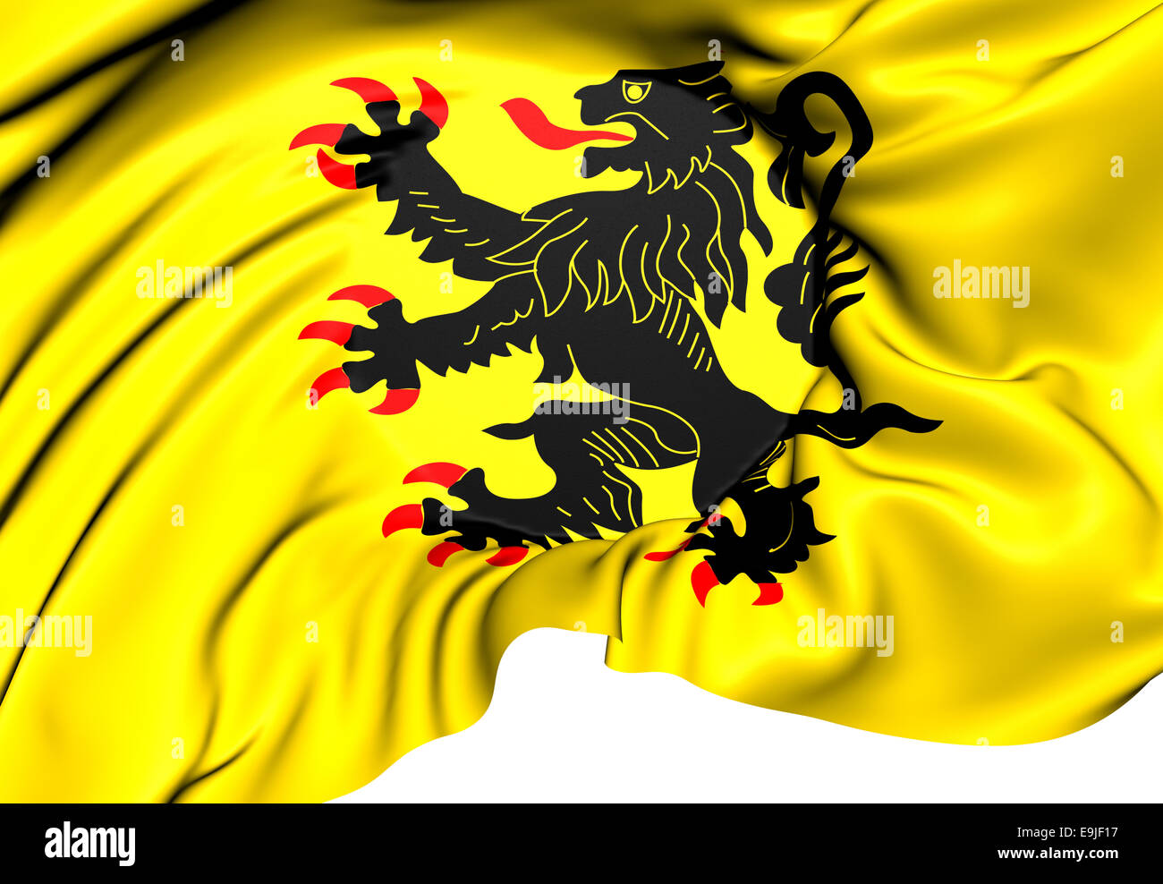 Flag of Nord-Pas de Calais Stock Photo - Alamy