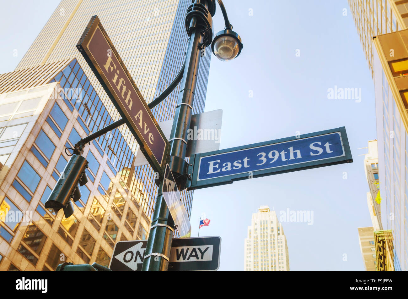 Fifth Avenue Street Sign High Resolution Stock Photography and Images ...