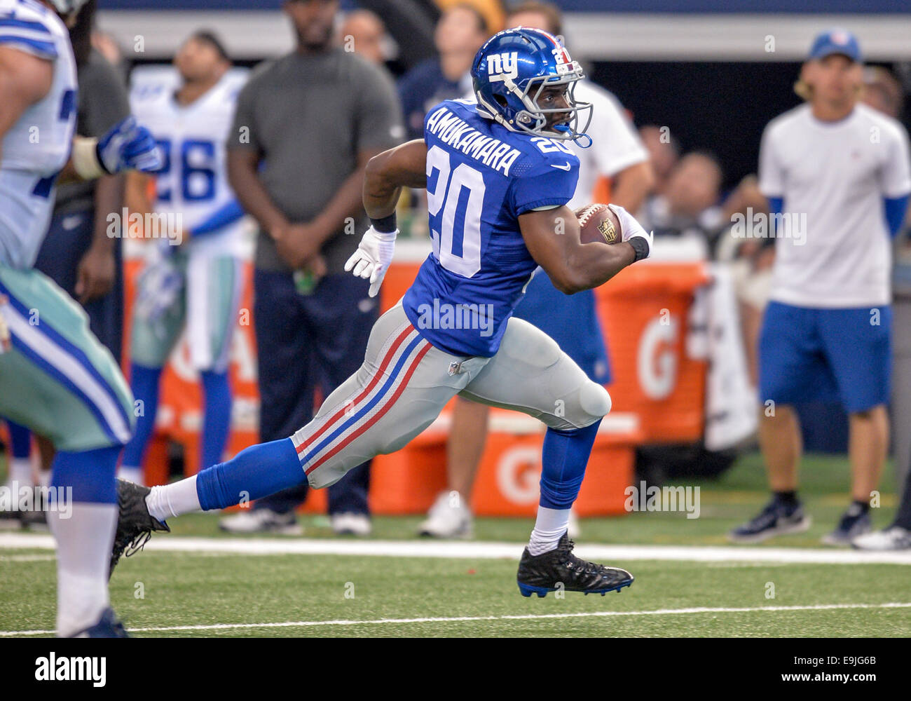 New York Giants cornerback Prince Amukamara (20) gets an interception ...