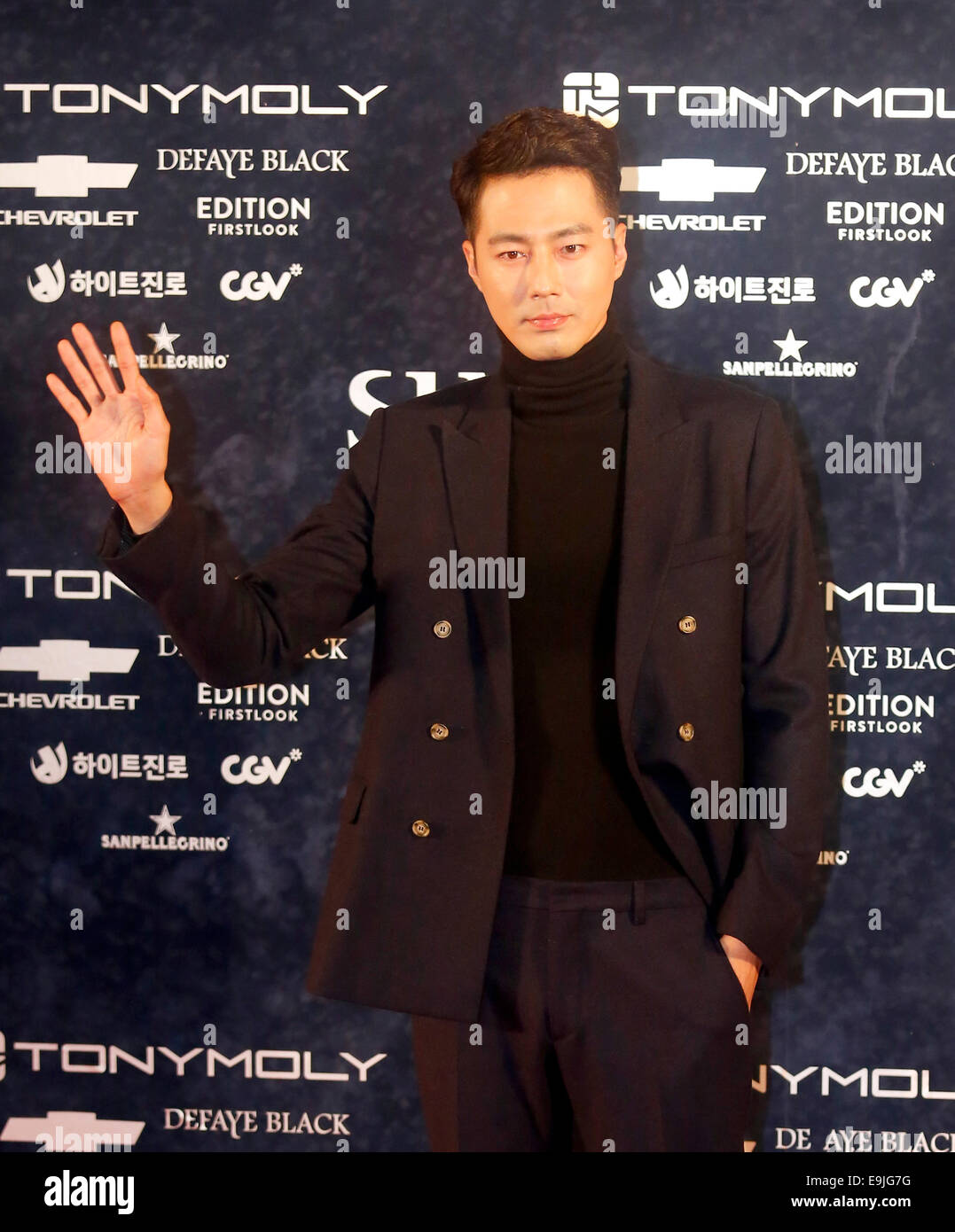 Seoul, South Korea. 28th October, 2014. South Korean actor Zo In-sung ...