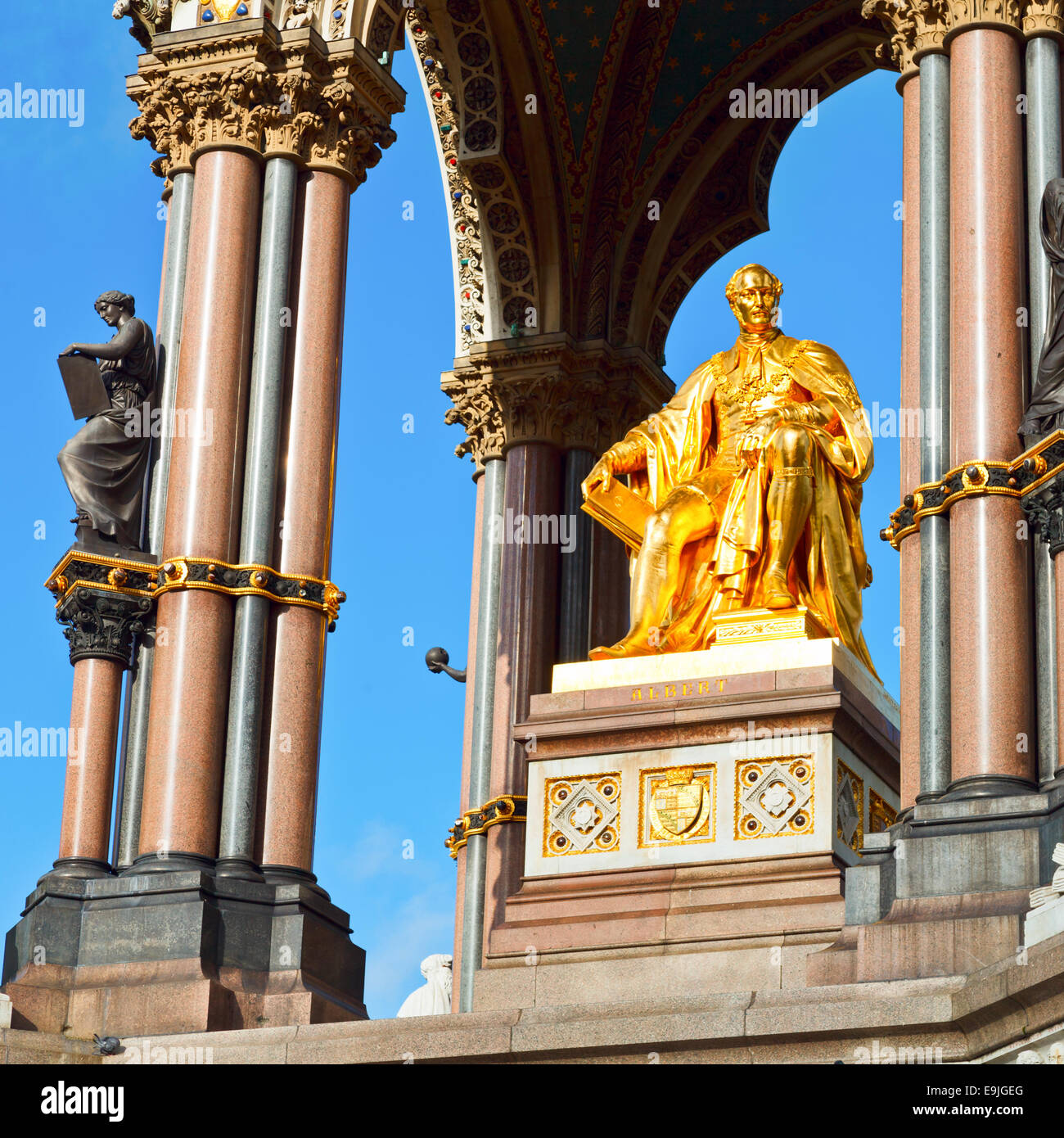 The Memorial statue of Albert in London Stock Photo - Alamy