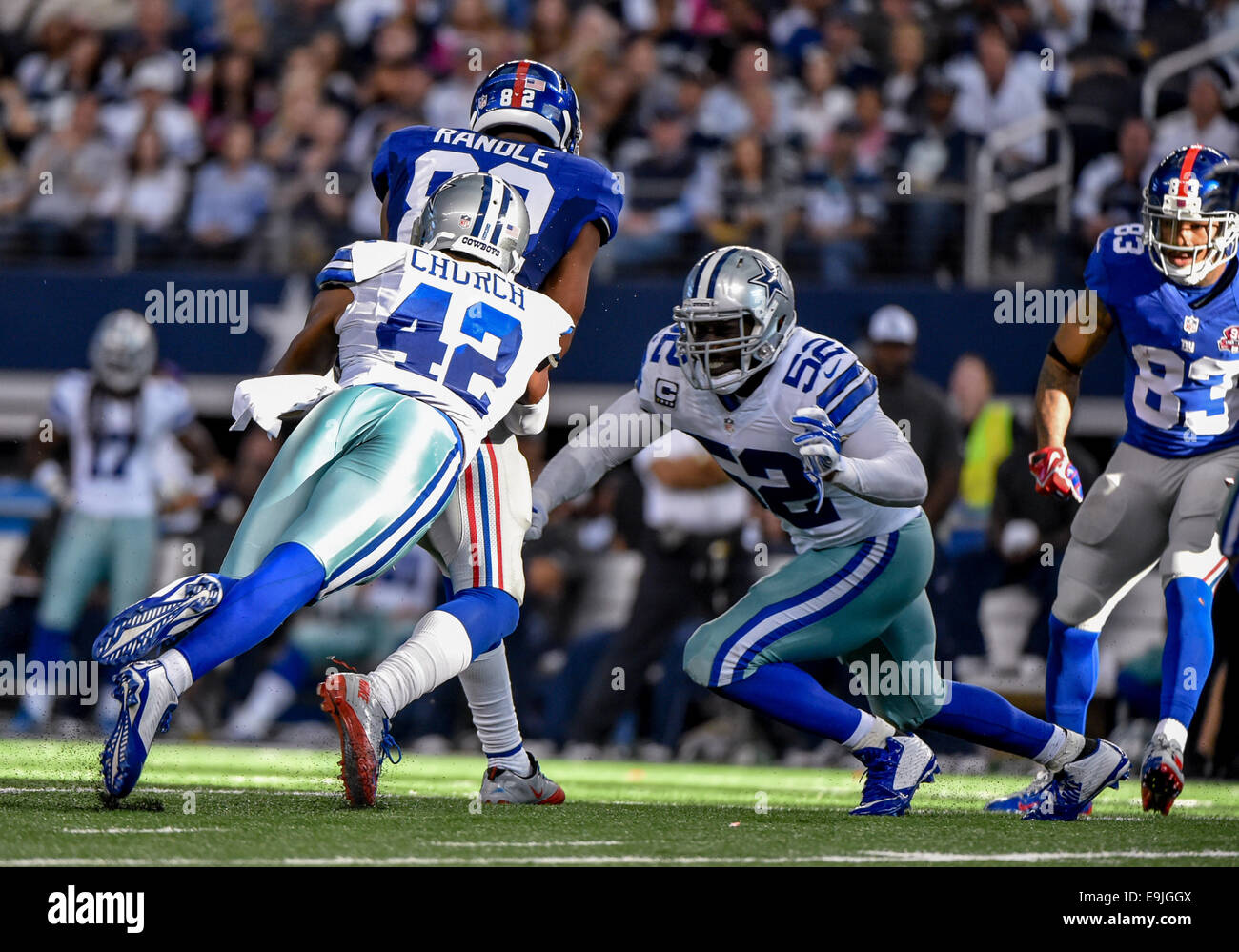 Dallas Cowboys free safety Barry Church (42) makes a tackle in an NFL ...