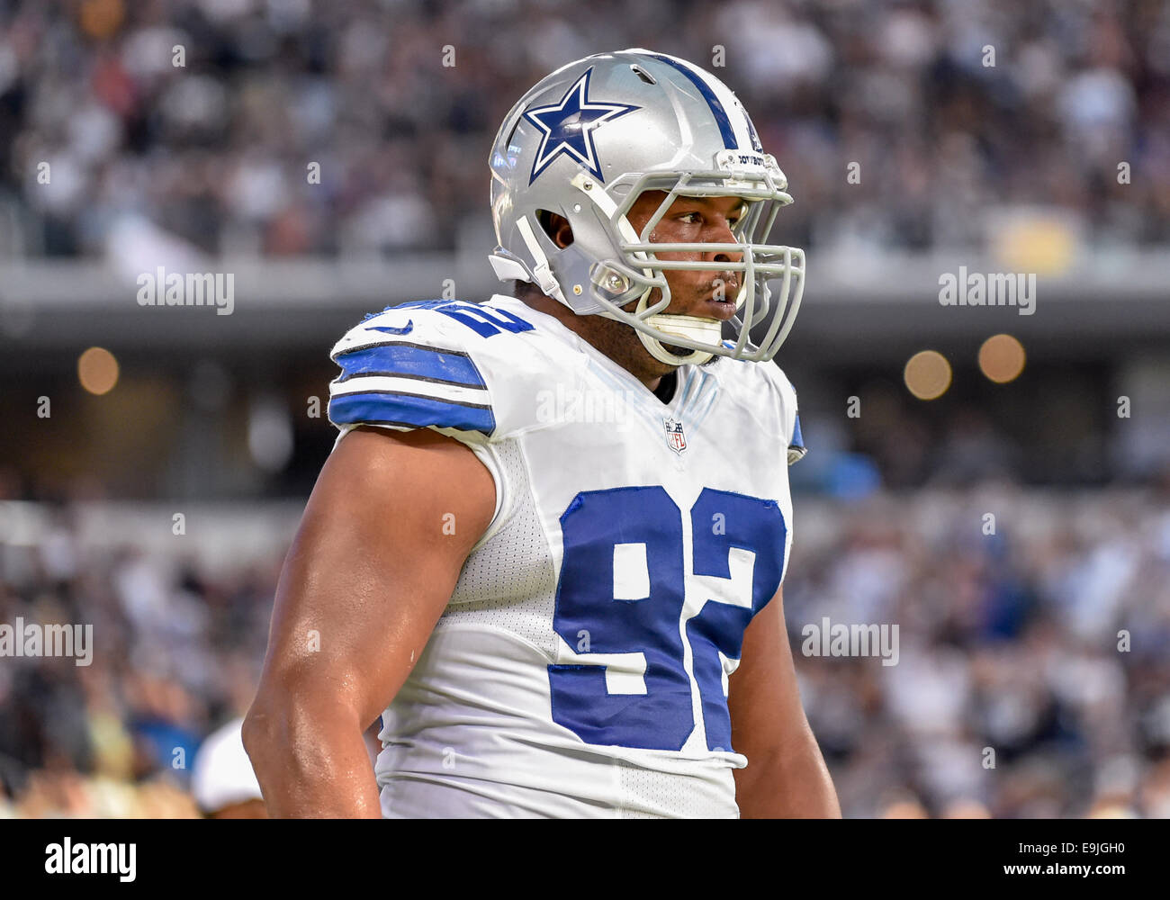 Dallas Cowboys defensive end Jeremy Mincey (92) in action in an NFL ...