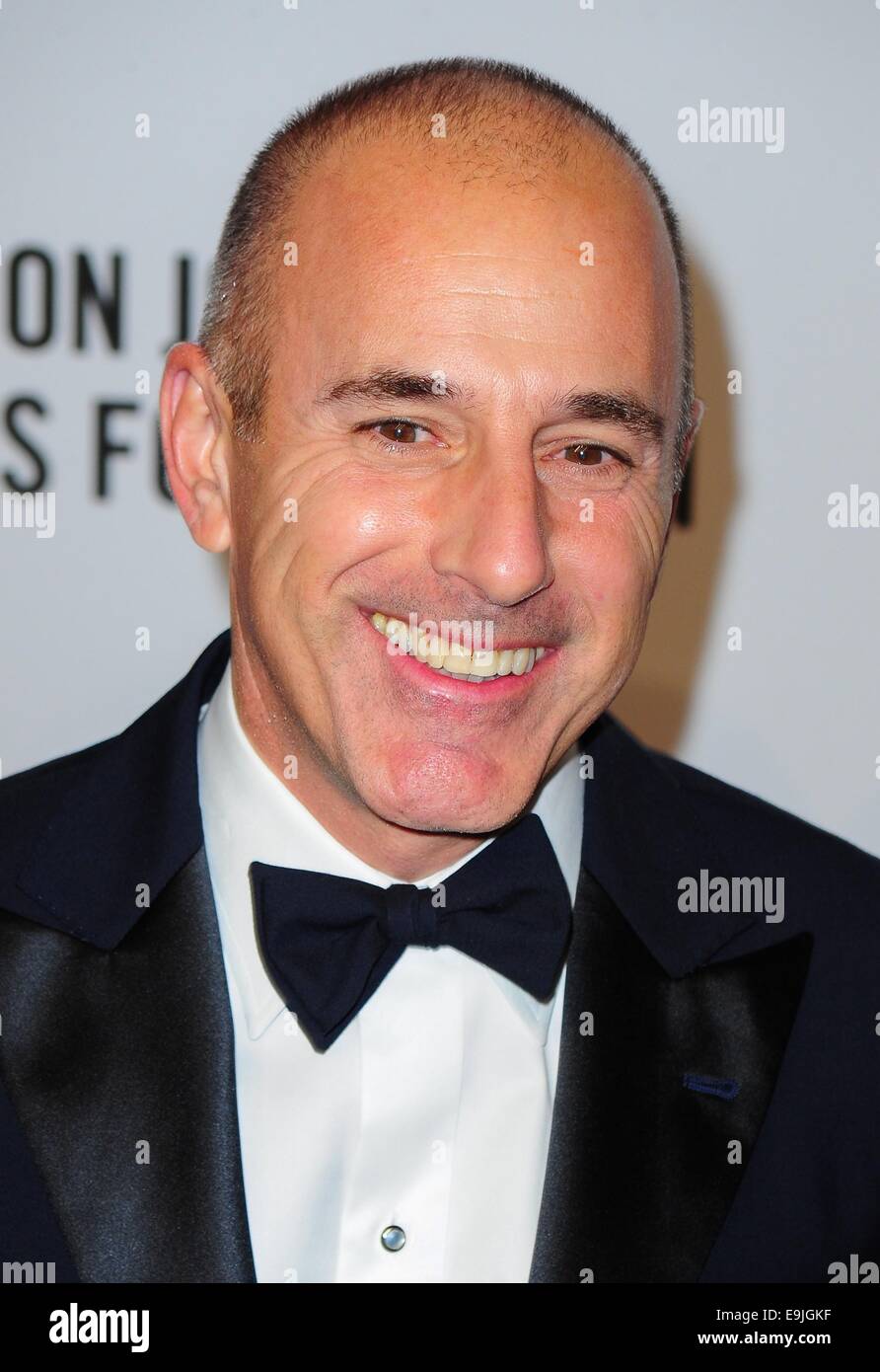 New York, NY, USA. 28th Oct, 2014. Matt Lauer at arrivals for Elton ...