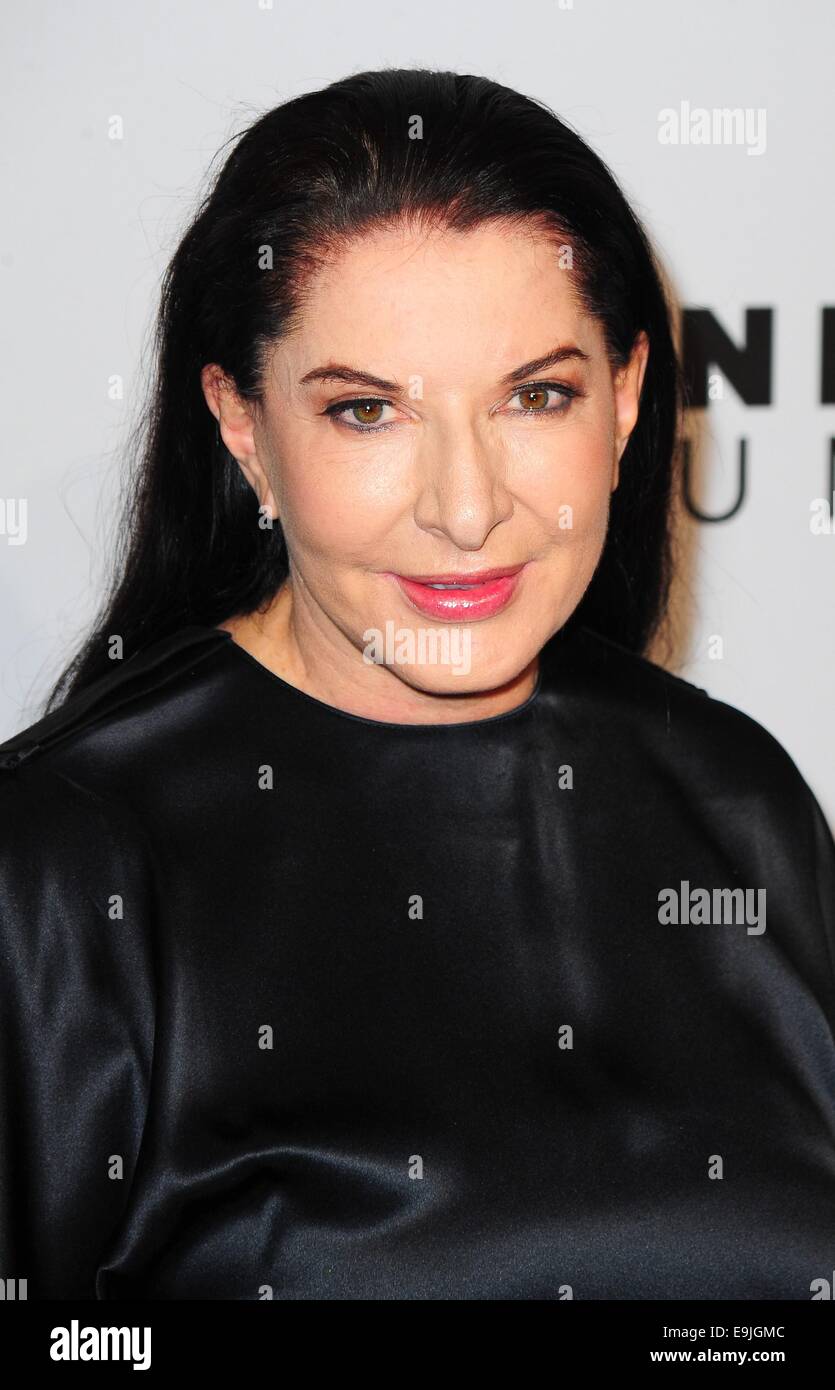 New York, NY, USA. 28th Oct, 2014. Marina Abramovic at arrivals for ...