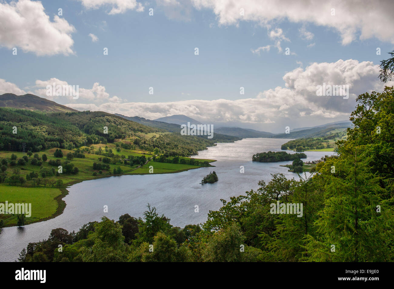 Views of the Highlands, Queen's View, Loch Tummel, Scotland, United ...