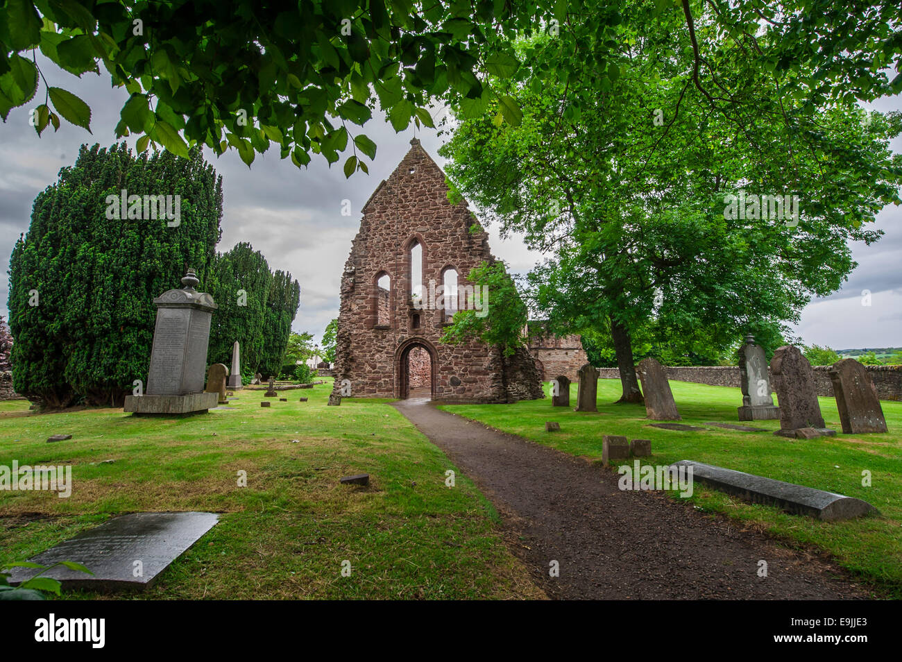 Beauly Priory, red sandstone ruins, Beauly, Scotland, United Kingdom ...