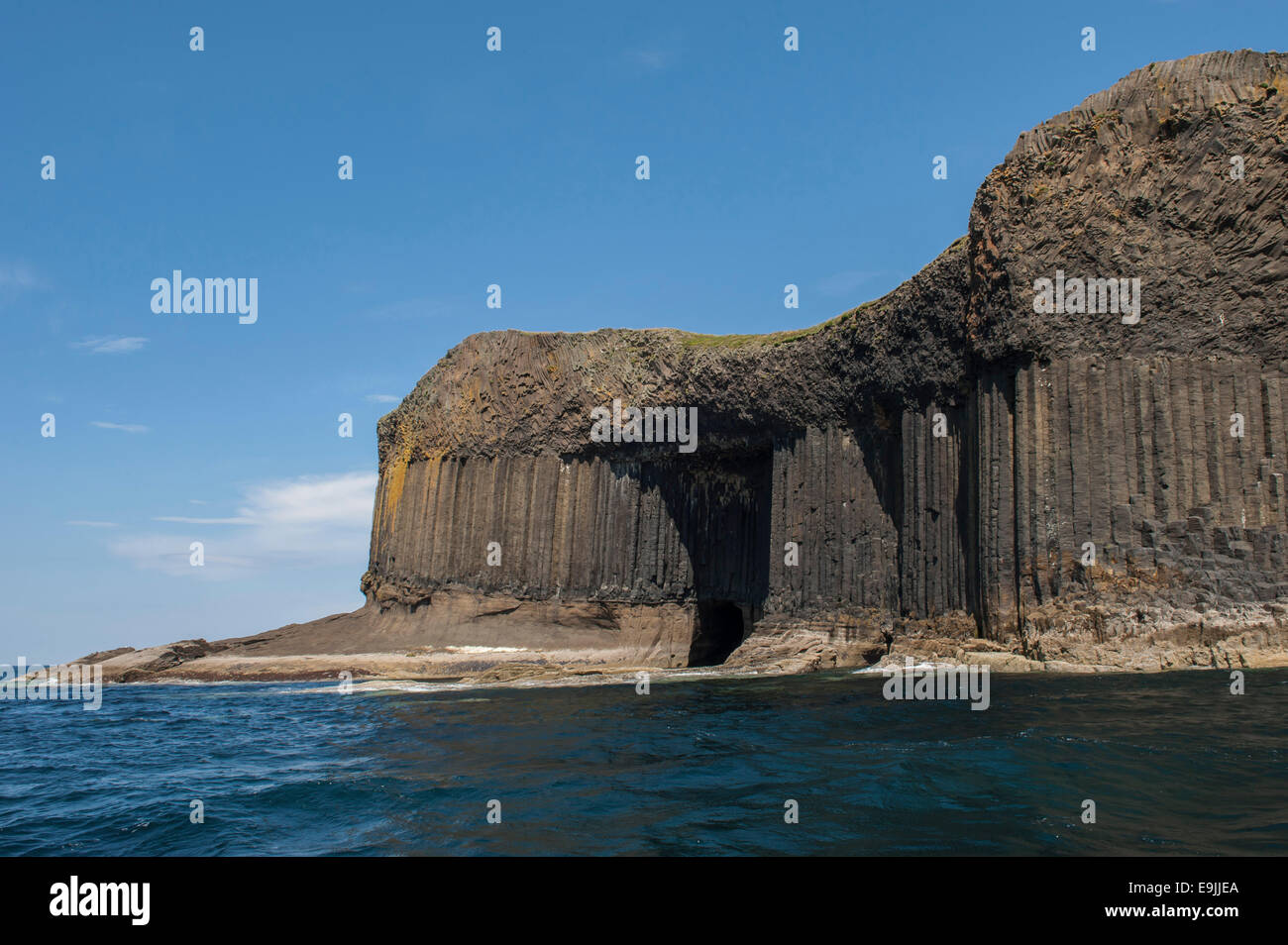 Basalt columns, Isle of Staffa, Scotland, United Kingdom Stock Photo ...