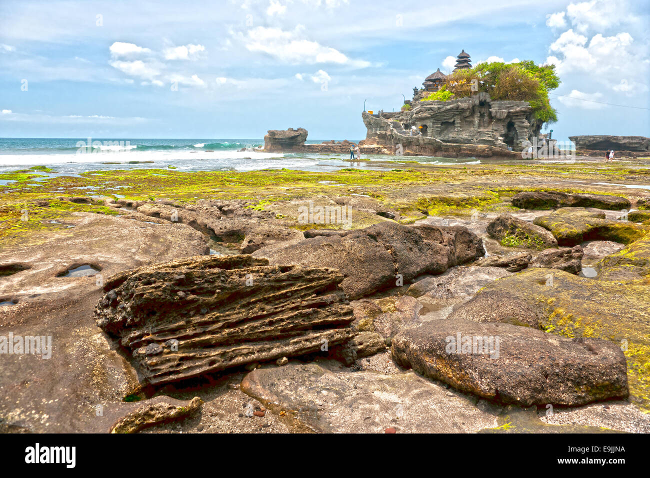 The Tanah Lot Temple, the most important indu temple of Bali, Indonesia ...