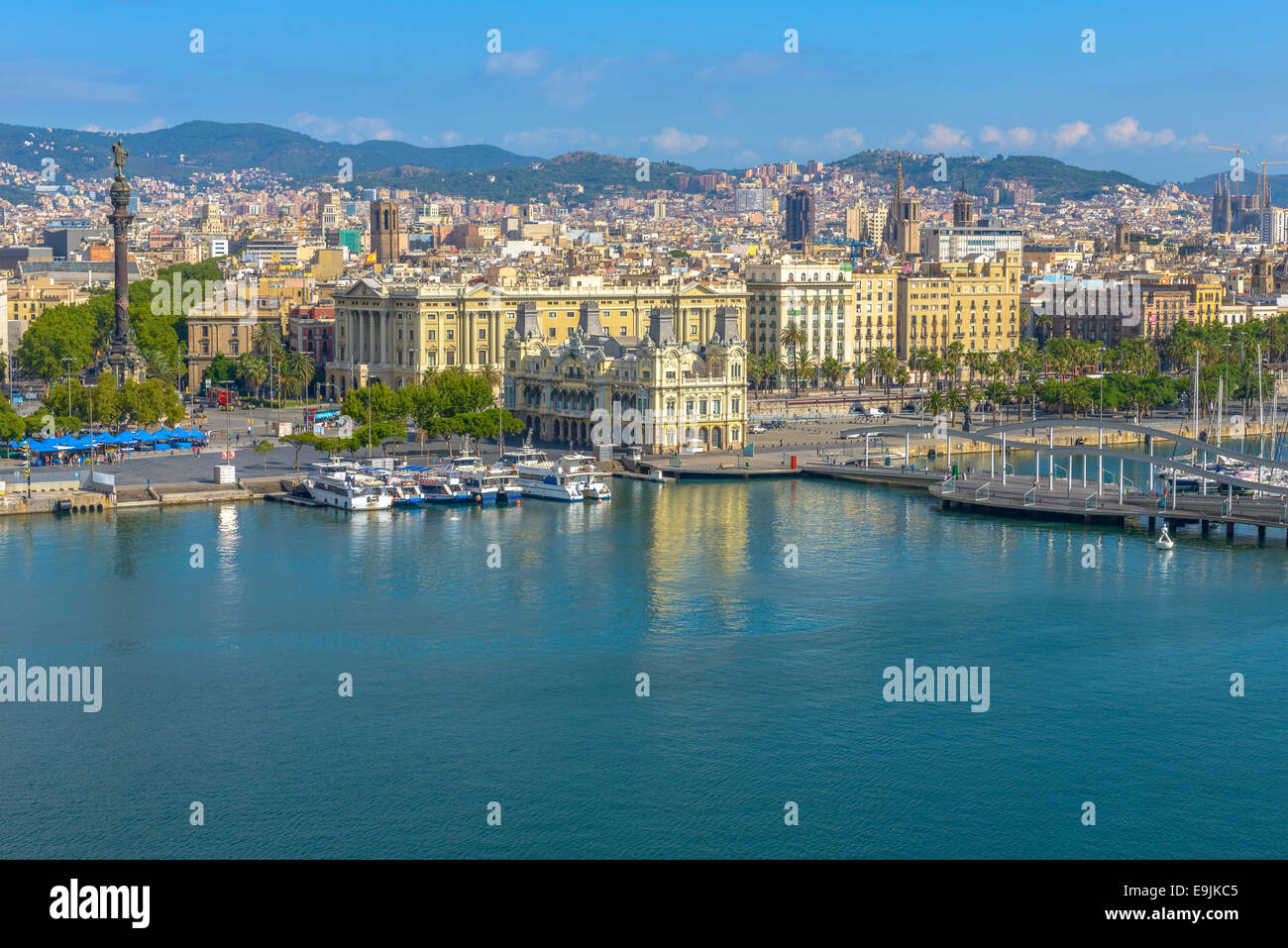 Barcelona port aerial view in hi-res stock photography and images - Alamy