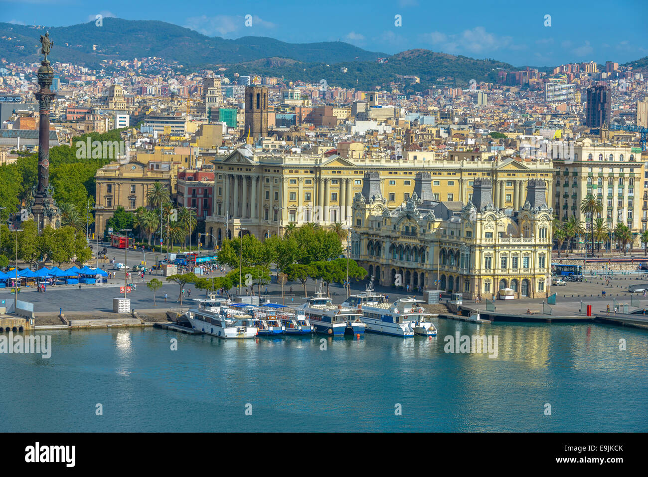 Barcelona port aerial view in hi-res stock photography and images - Alamy