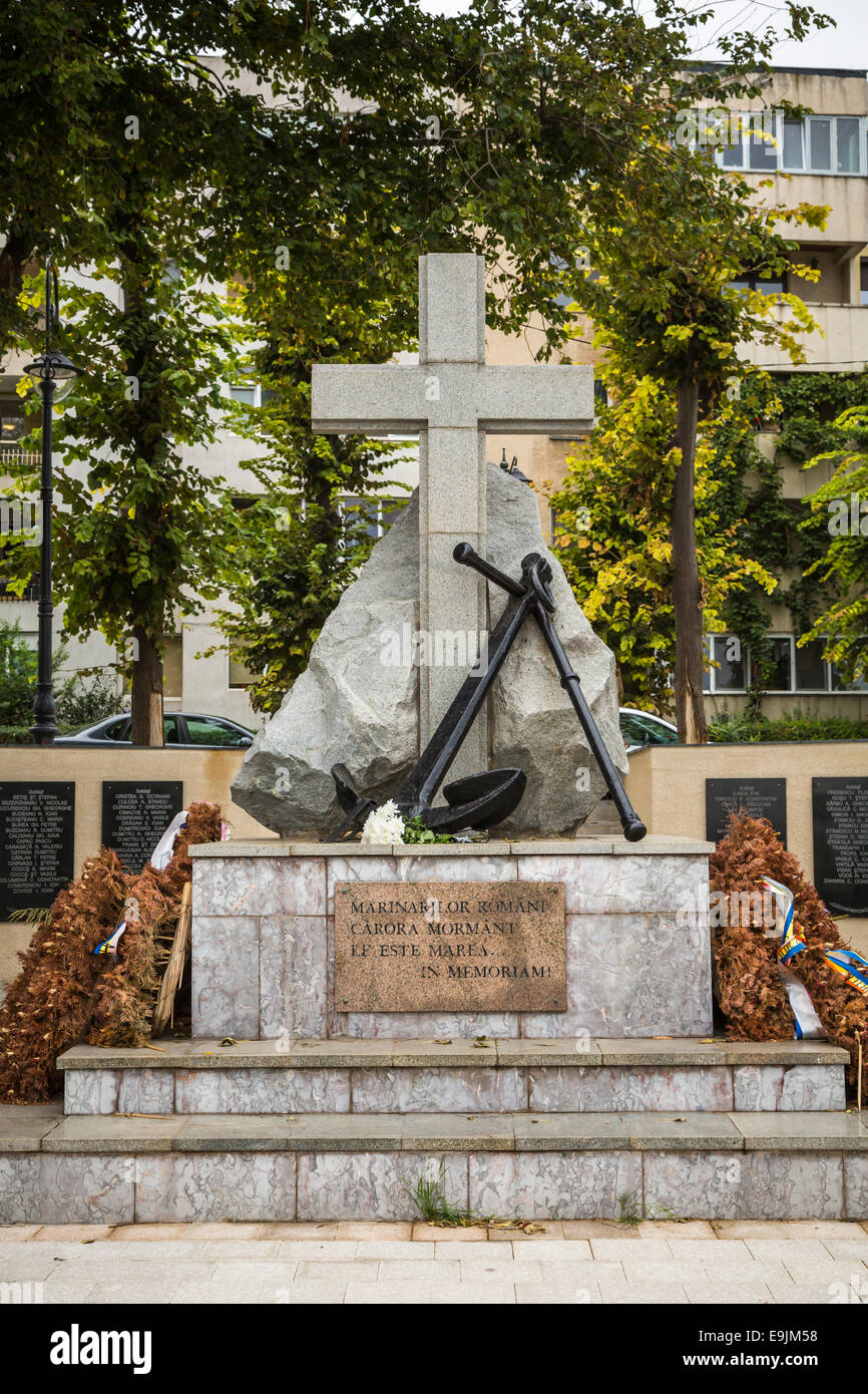 A Romanian Mariners monument in Constanta, Romania, Europe Stock Photo ...