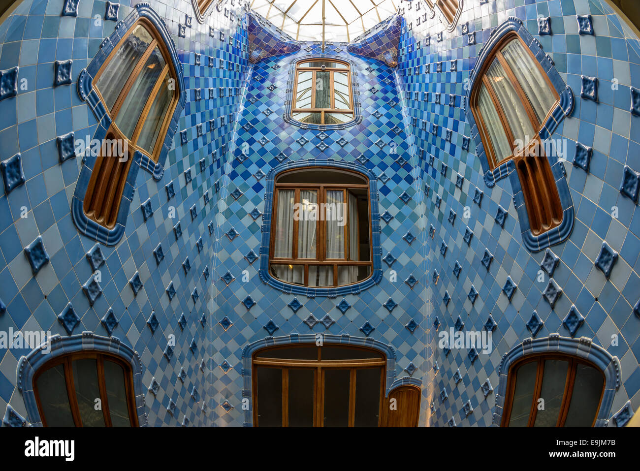 The interior of the famous casa Battlo building designed by Antonio ...