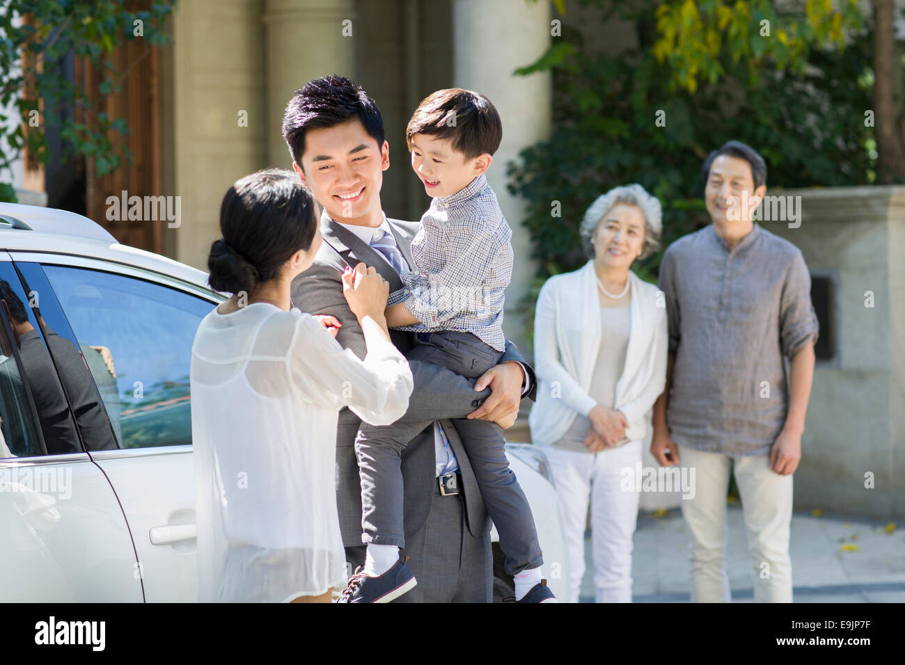 Three generations family Stock Photo - Alamy