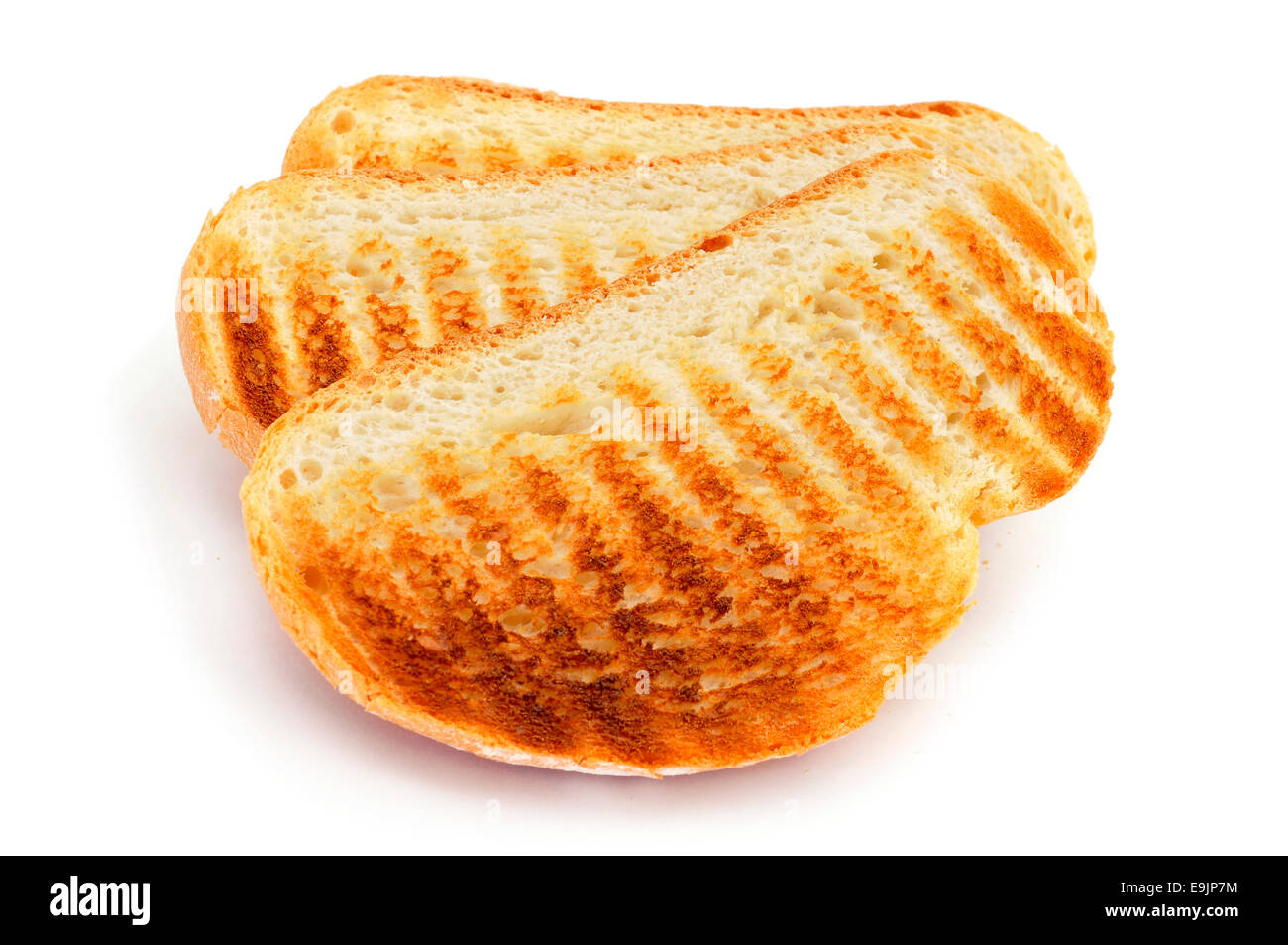 some toasts on a white background Stock Photo - Alamy