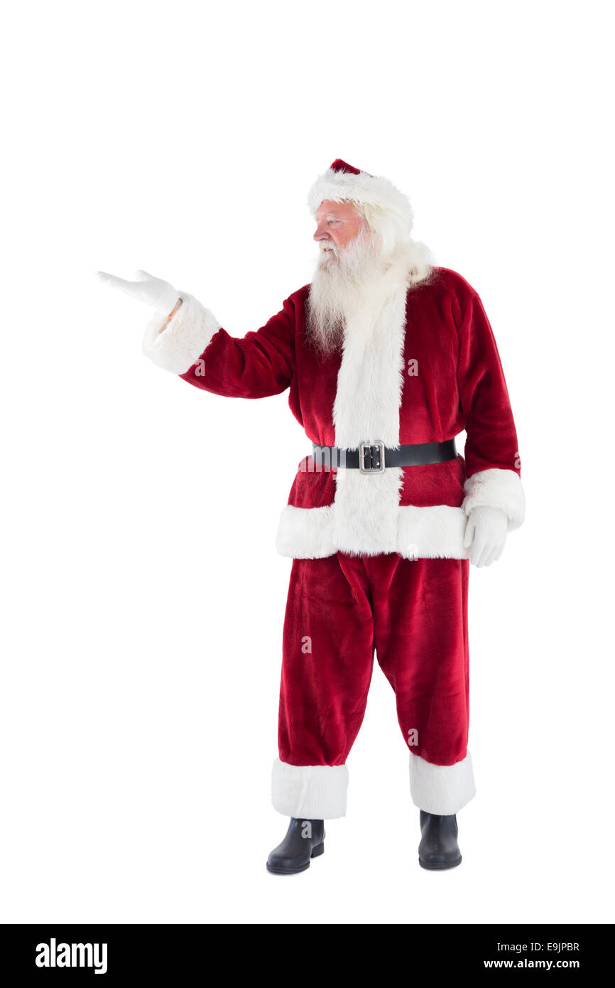 Santa claus shows red Cut Out Stock Images & Pictures - Alamy