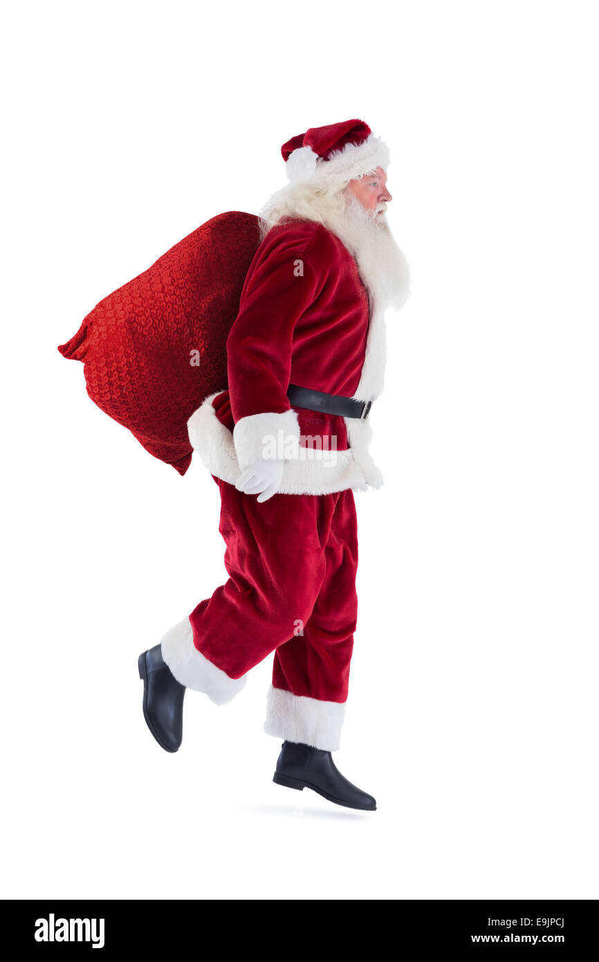 Santa with bag hi-res stock photography and images - Alamy
