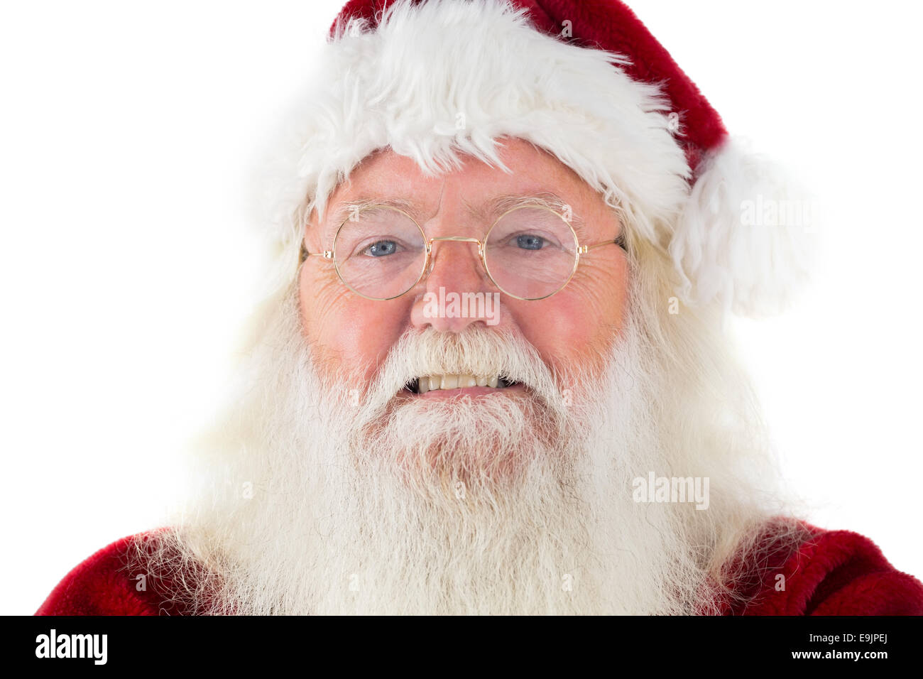 Santa smiles in the camera Stock Photo - Alamy