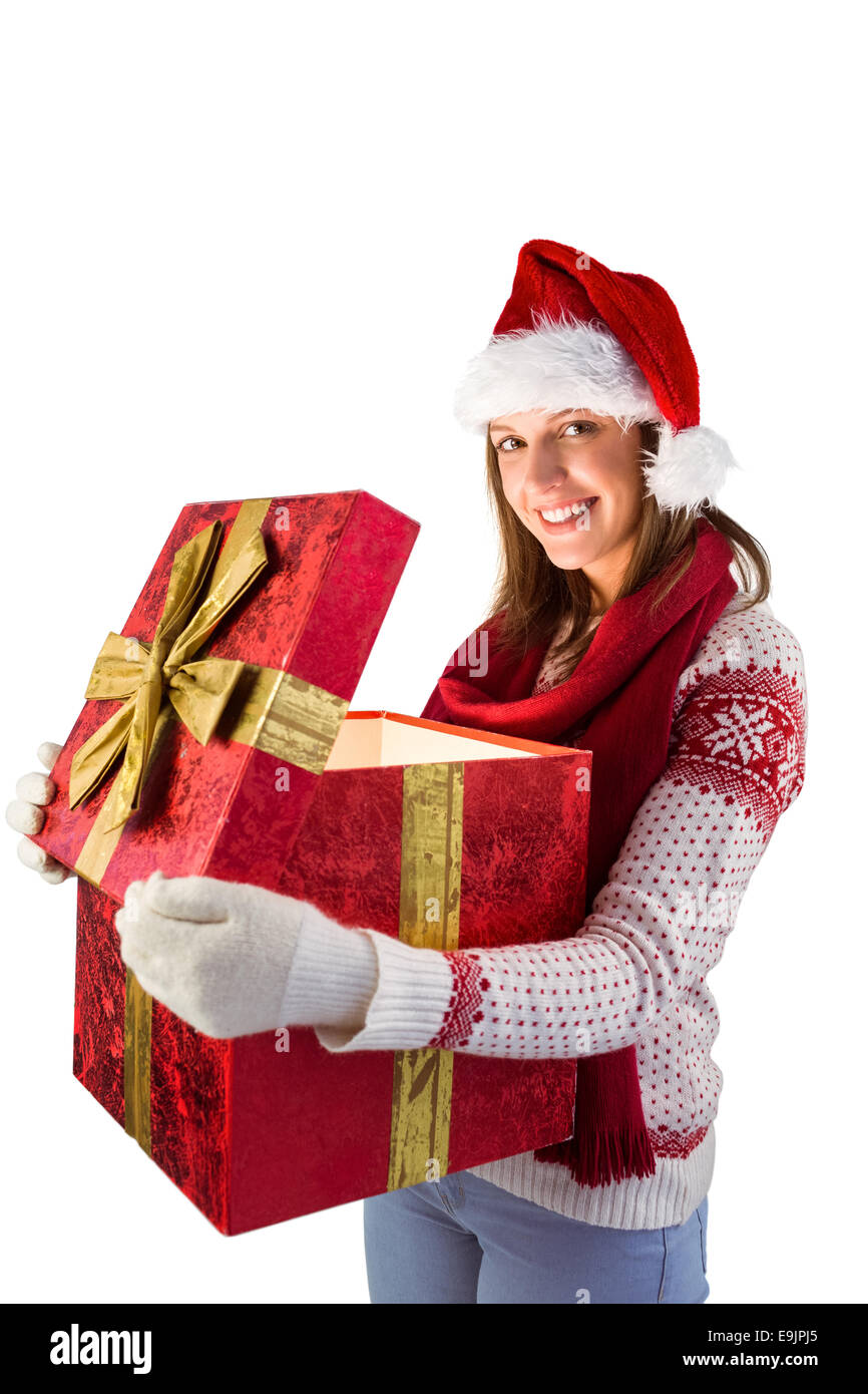 Opening a present a gift hi-res stock photography and images - Alamy