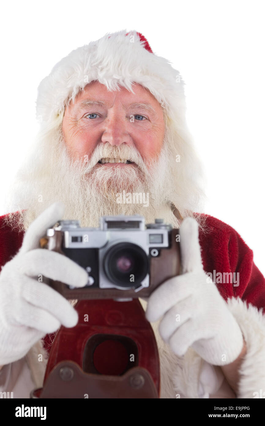 Santa is taking a picture Stock Photo - Alamy