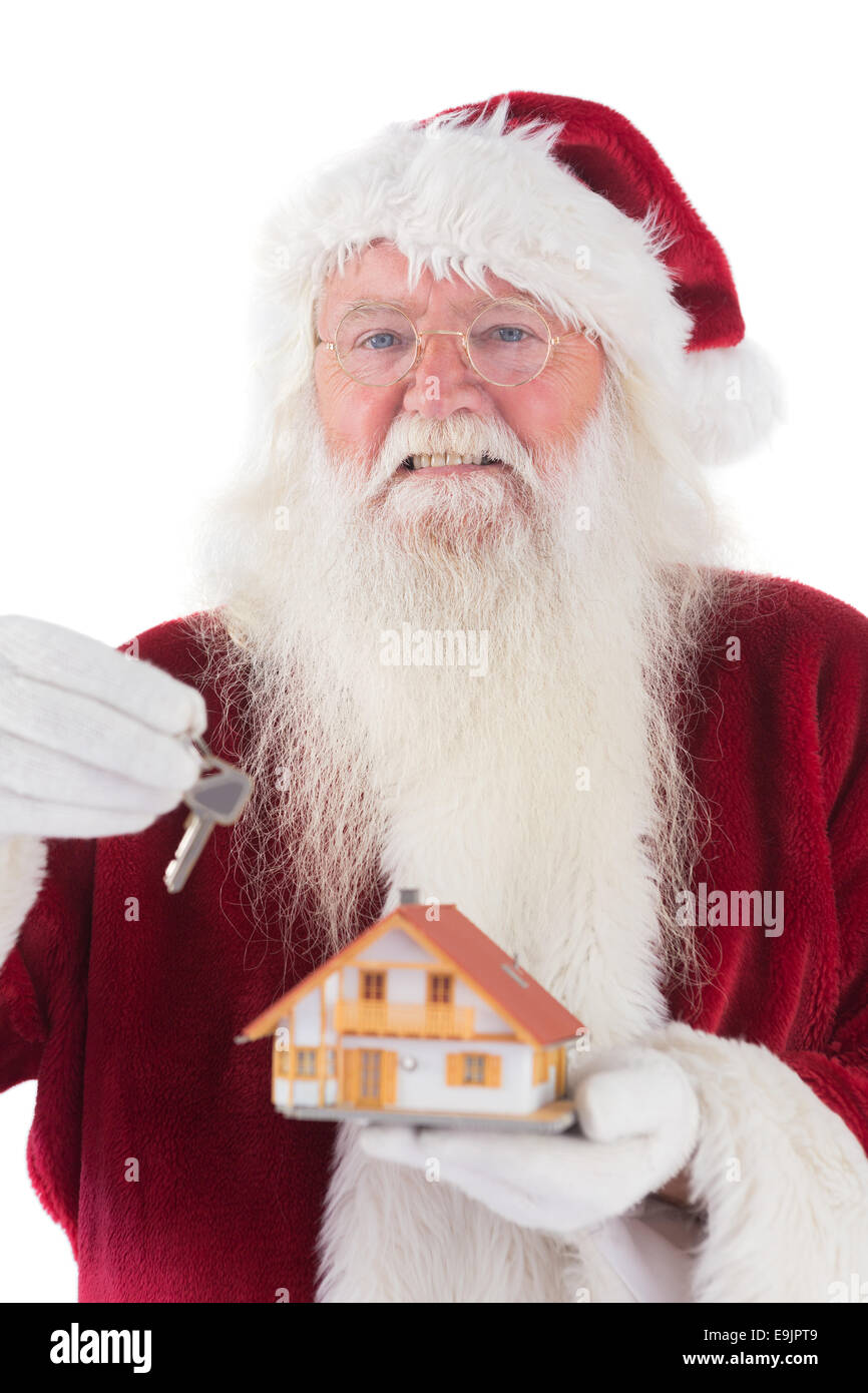 Santa claus holding key christmas hi-res stock photography and images ...