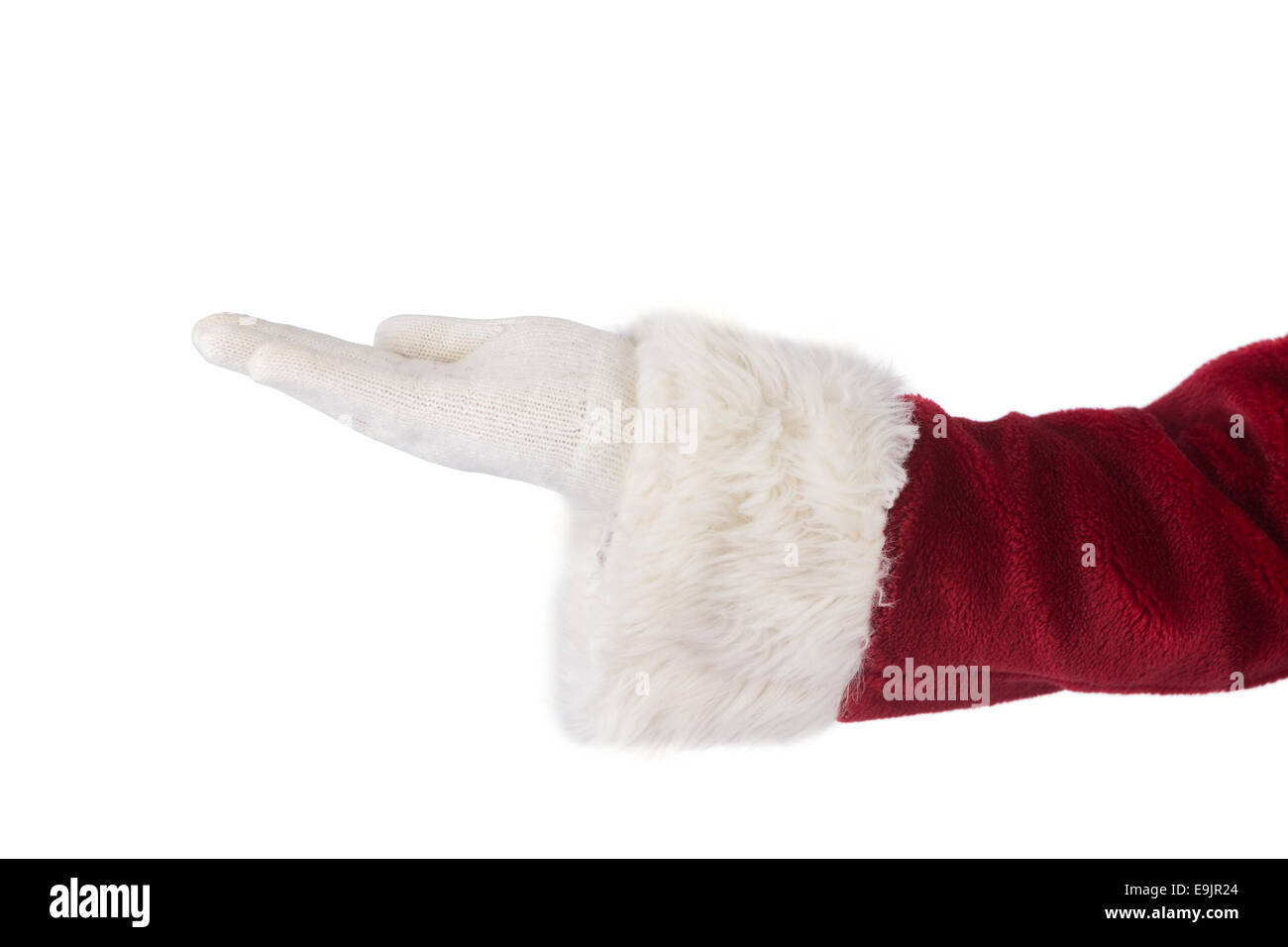 Santa claus showing open hand hi-res stock photography and images - Alamy