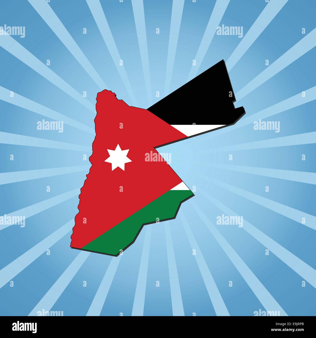Jordan Map Stock Vector Images - Alamy