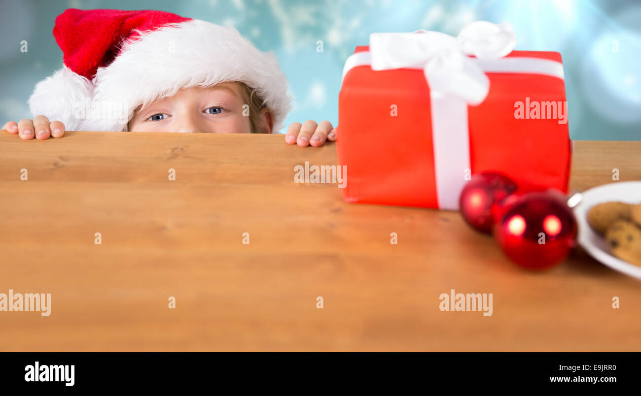 Boy peeking table hi-res stock photography and images - Alamy