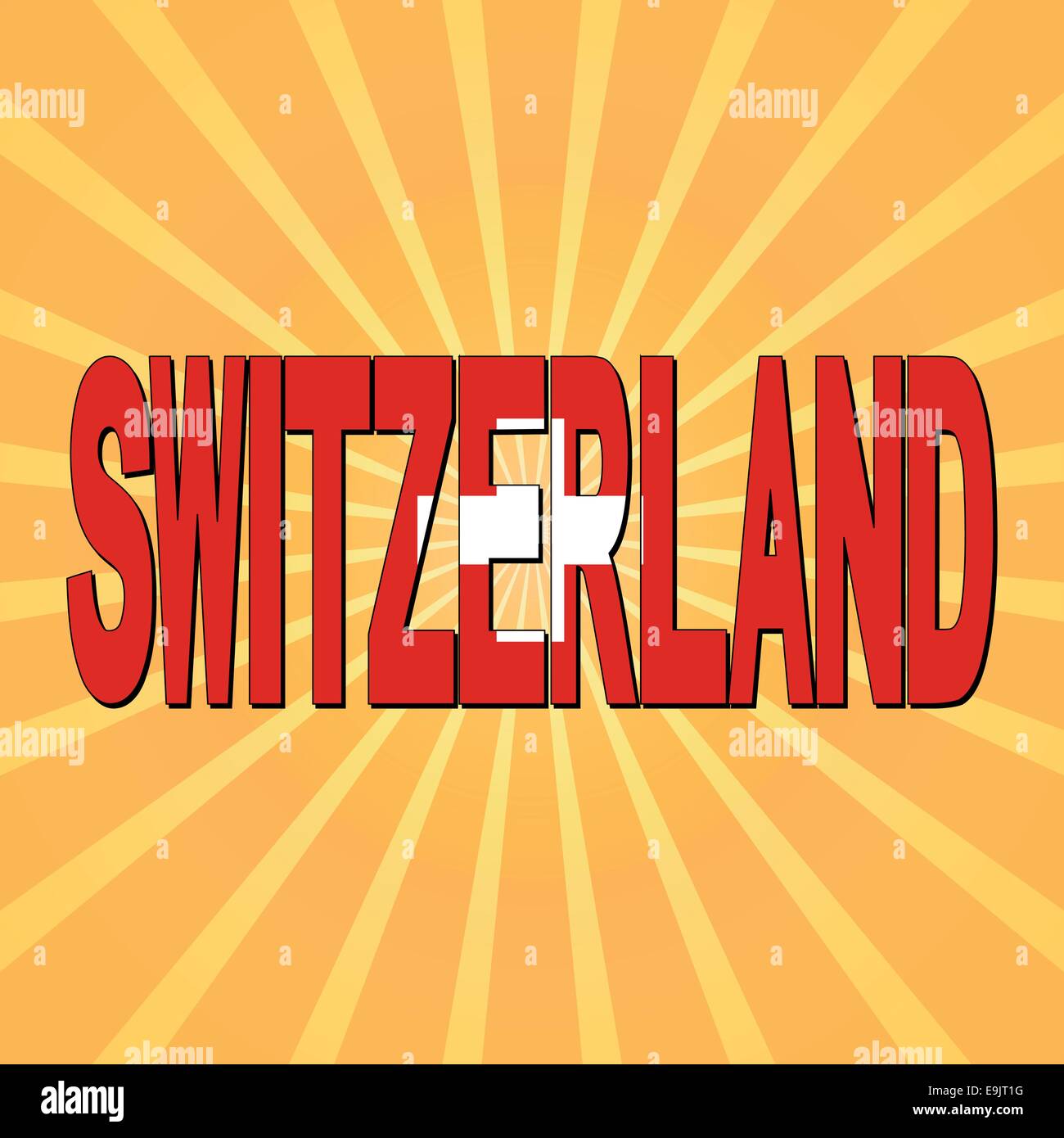 Switzerland flag illustration hi-res stock photography and images - Alamy
