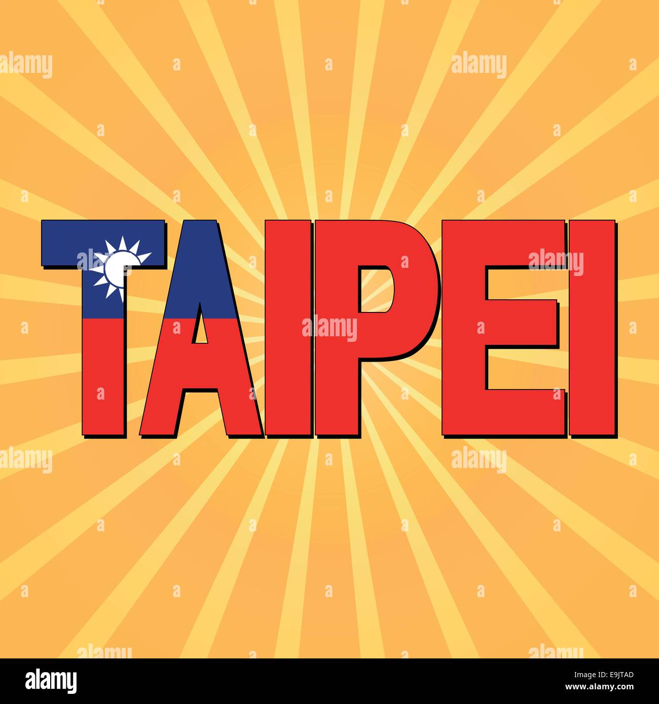 Taipei flag Stock Vector Images - Alamy