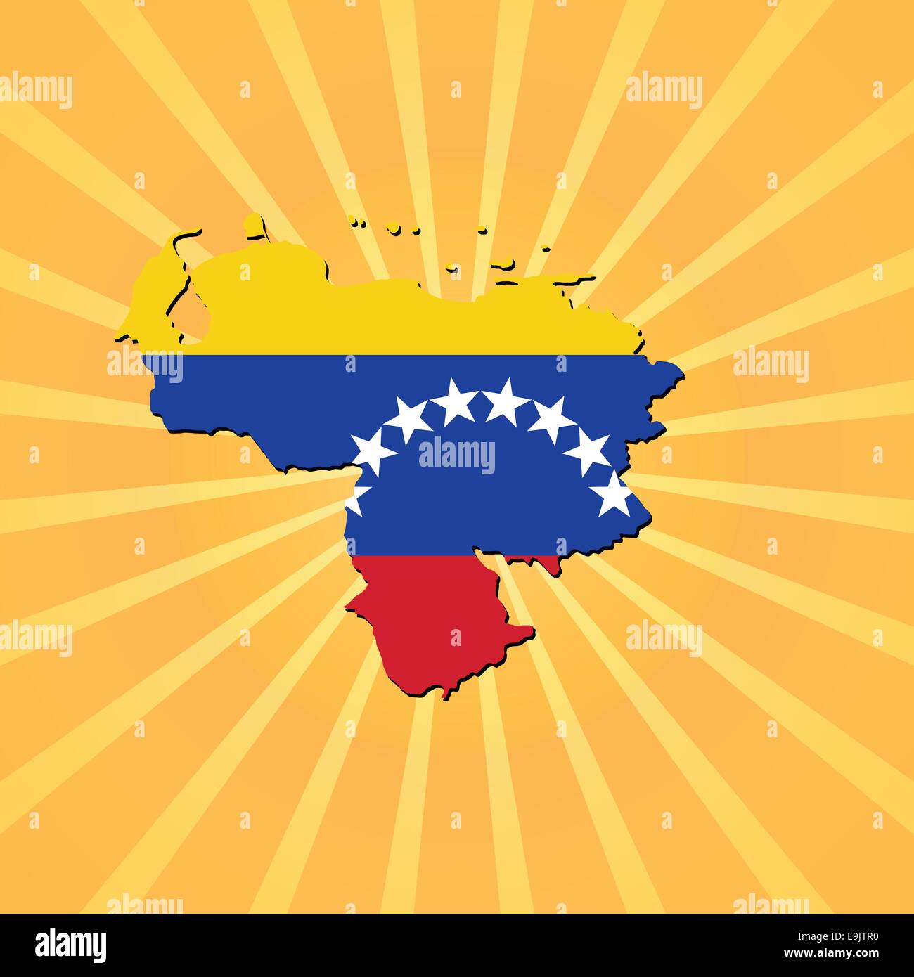 Venezuela map Stock Vector Images - Alamy