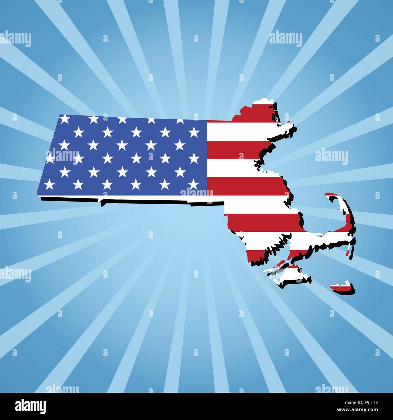 Map of massachusetts Stock Vector Images - Alamy