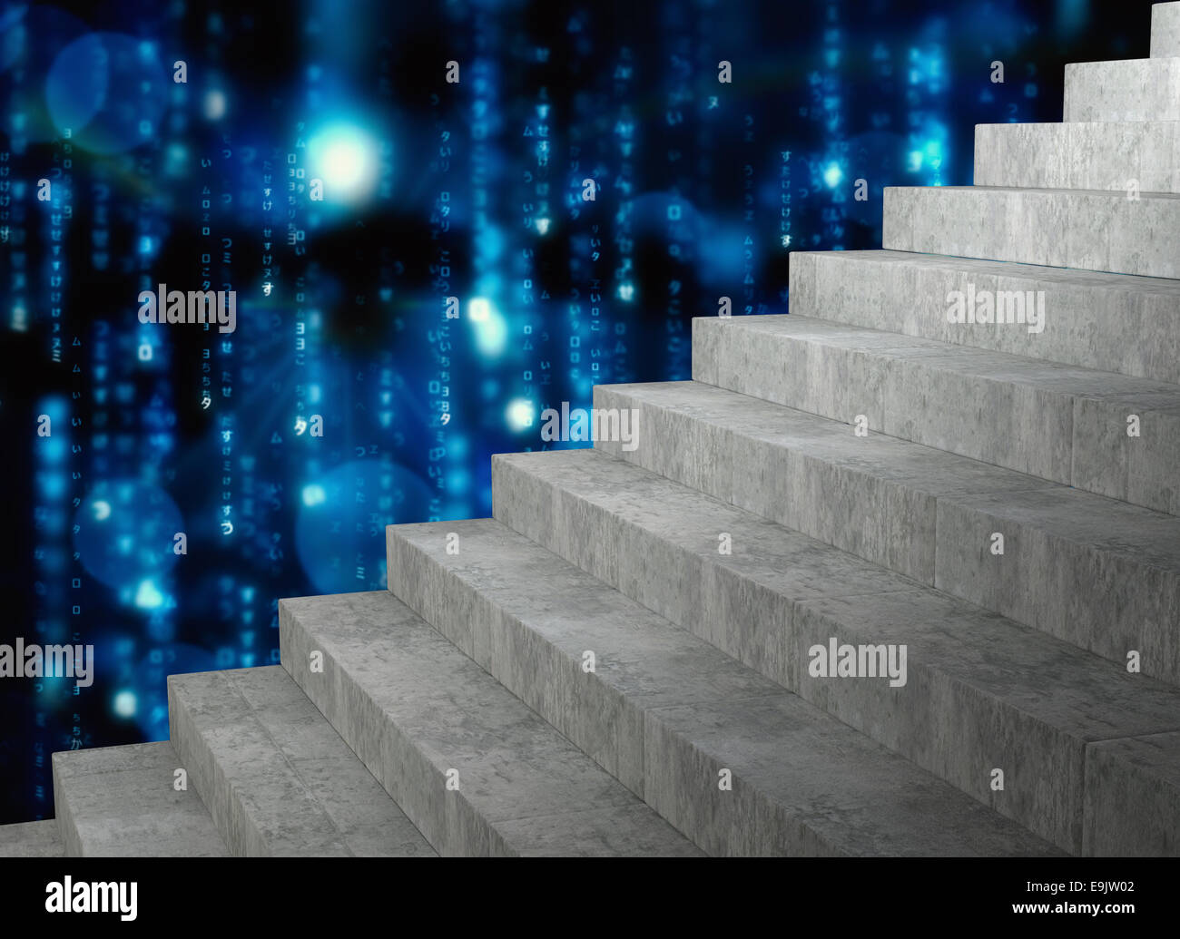 Composite image of grey steps Stock Photo - Alamy