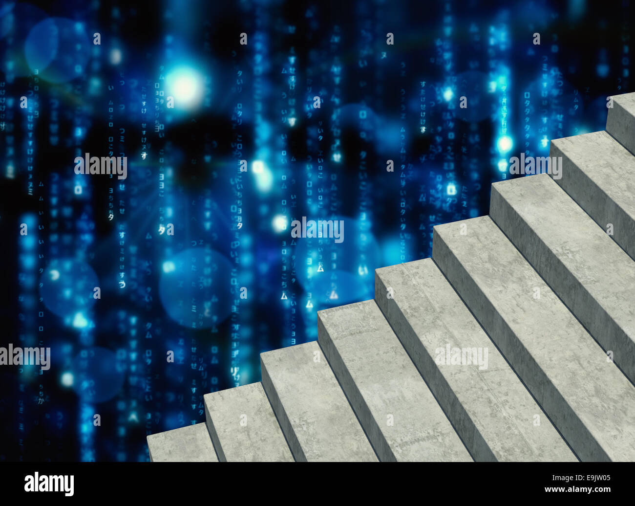 Composite image of grey steps Stock Photo - Alamy