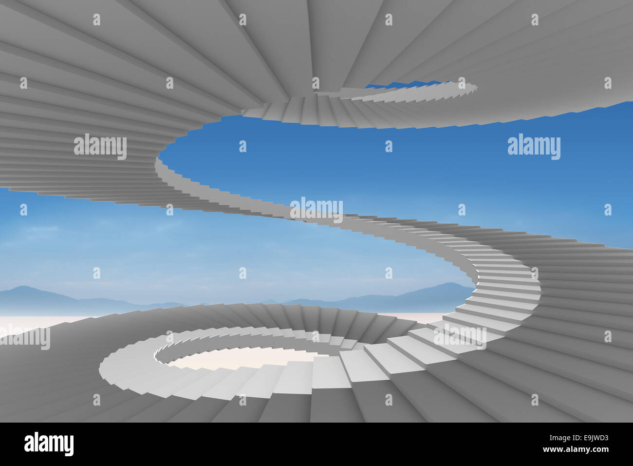 Composite image of winding stairs Stock Photo - Alamy