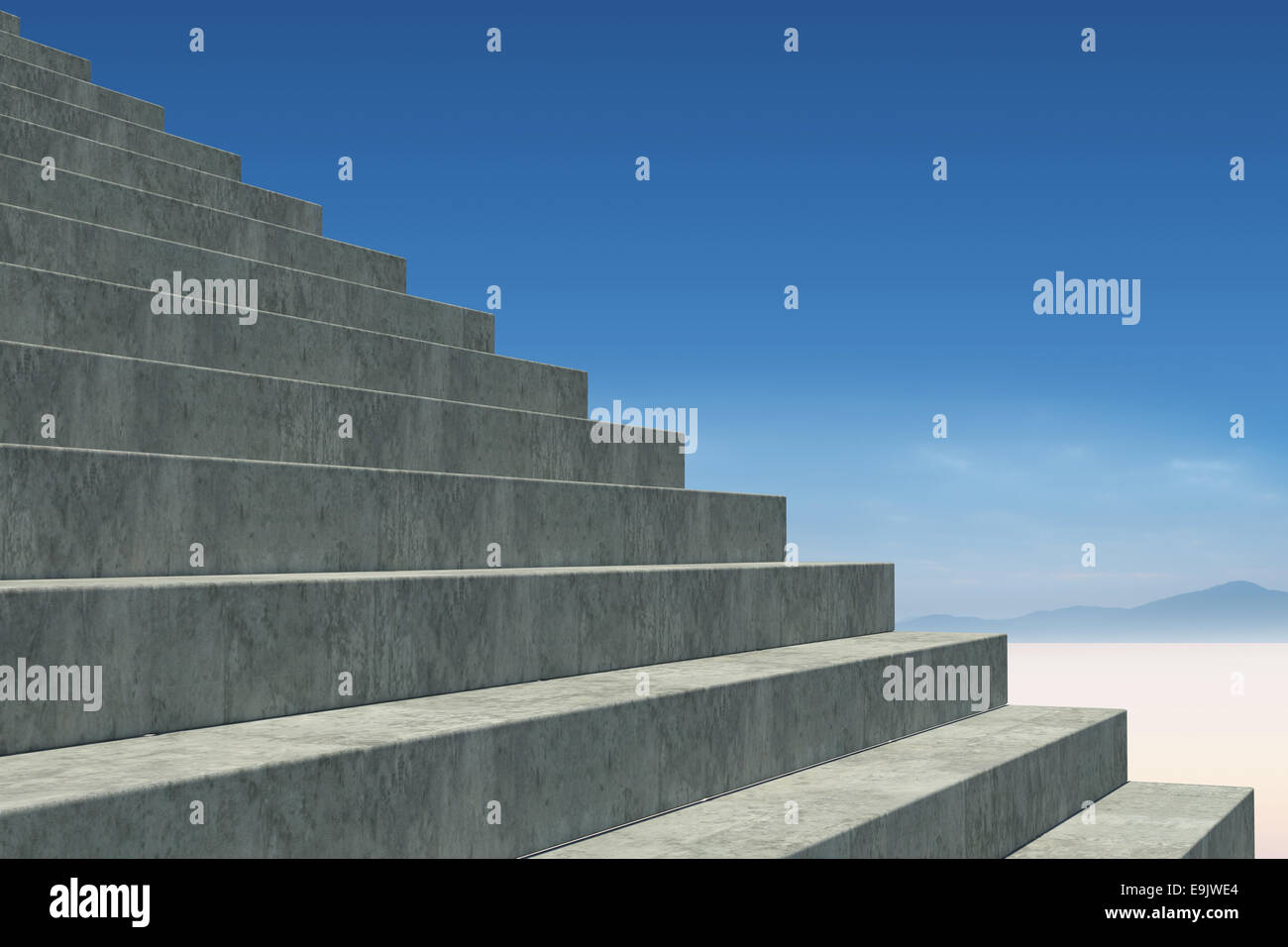 Composite image of grey steps Stock Photo - Alamy