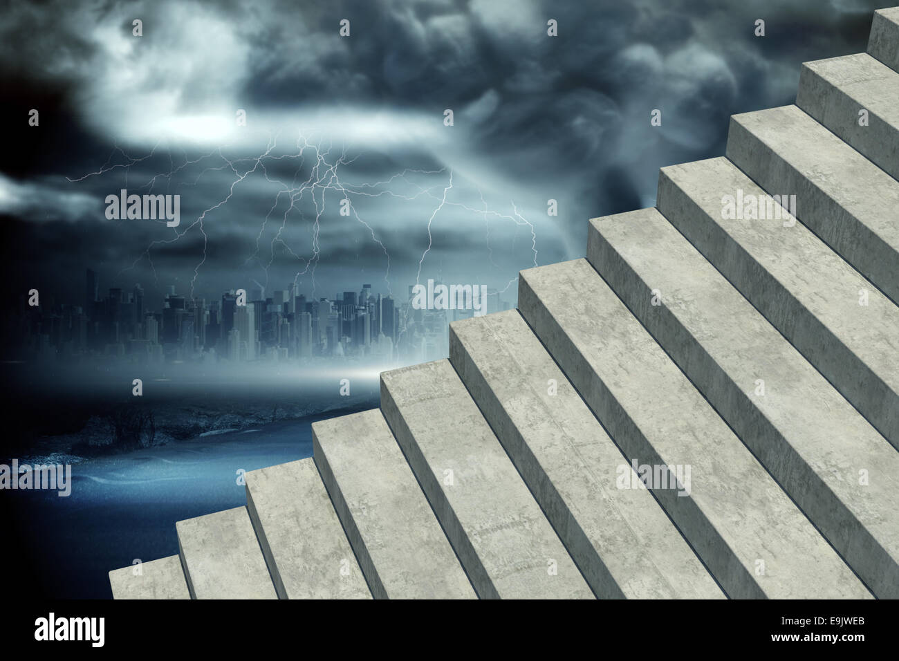 Dark grey steps hi-res stock photography and images - Alamy