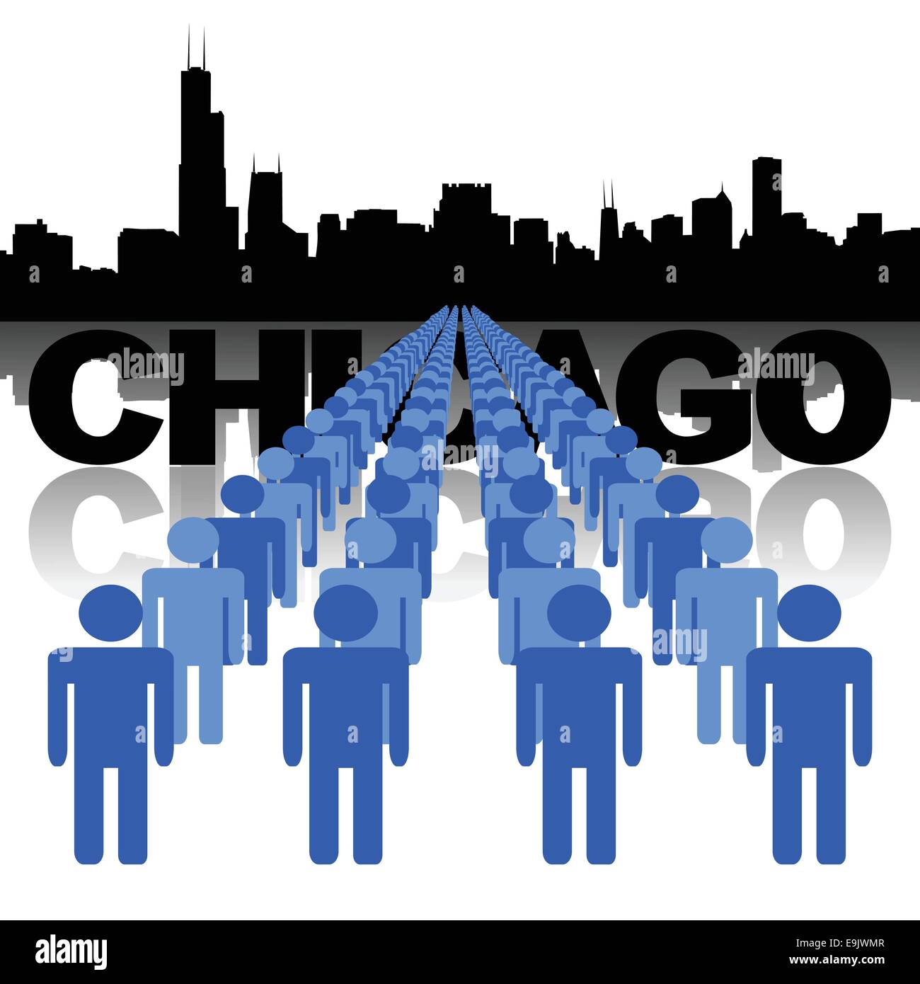 Chicago people Stock Vector Images - Alamy