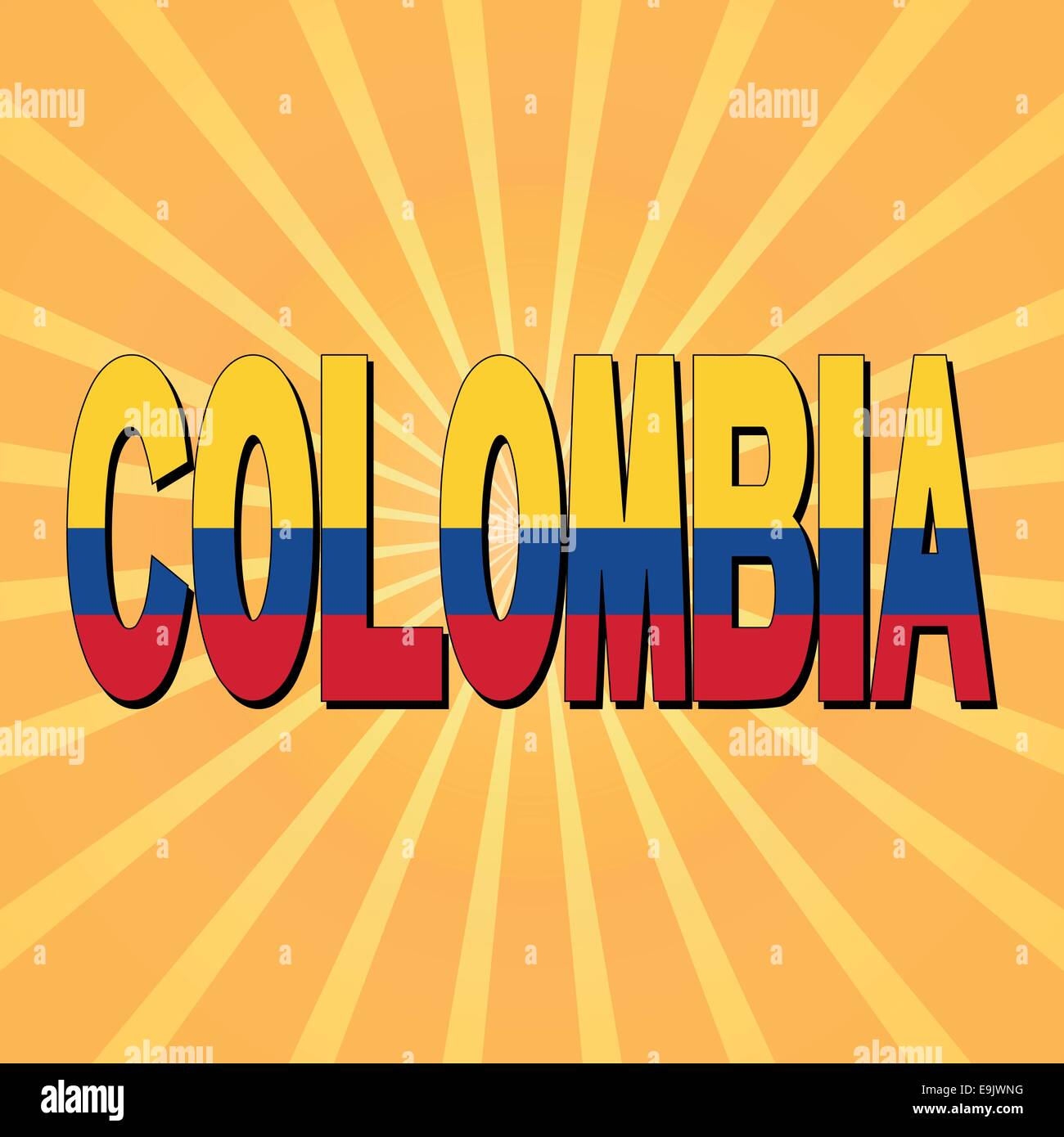 Colombia text Stock Vector Images - Alamy