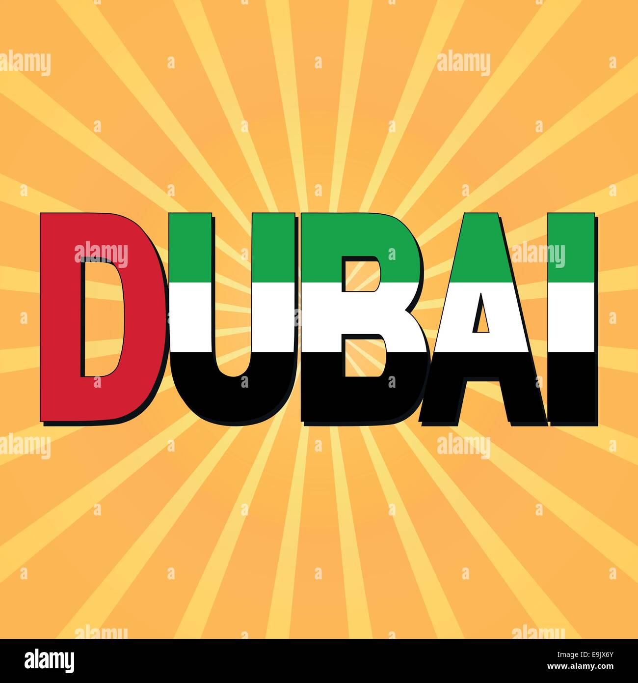 Dubai flag hi-res stock photography and images - Alamy