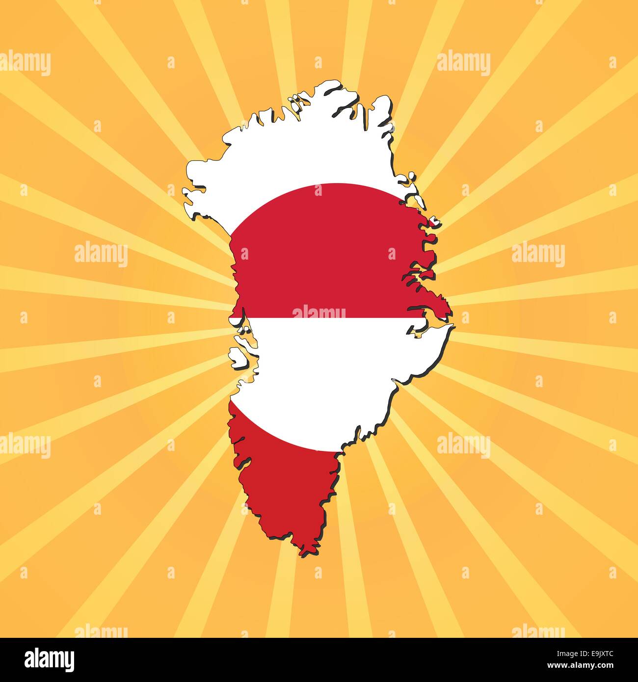 Greenland map hi-res stock photography and images - Alamy