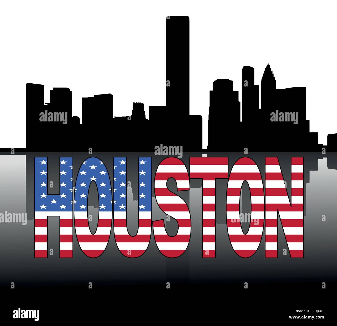 Houston city skyscrapers Stock Vector Images - Alamy