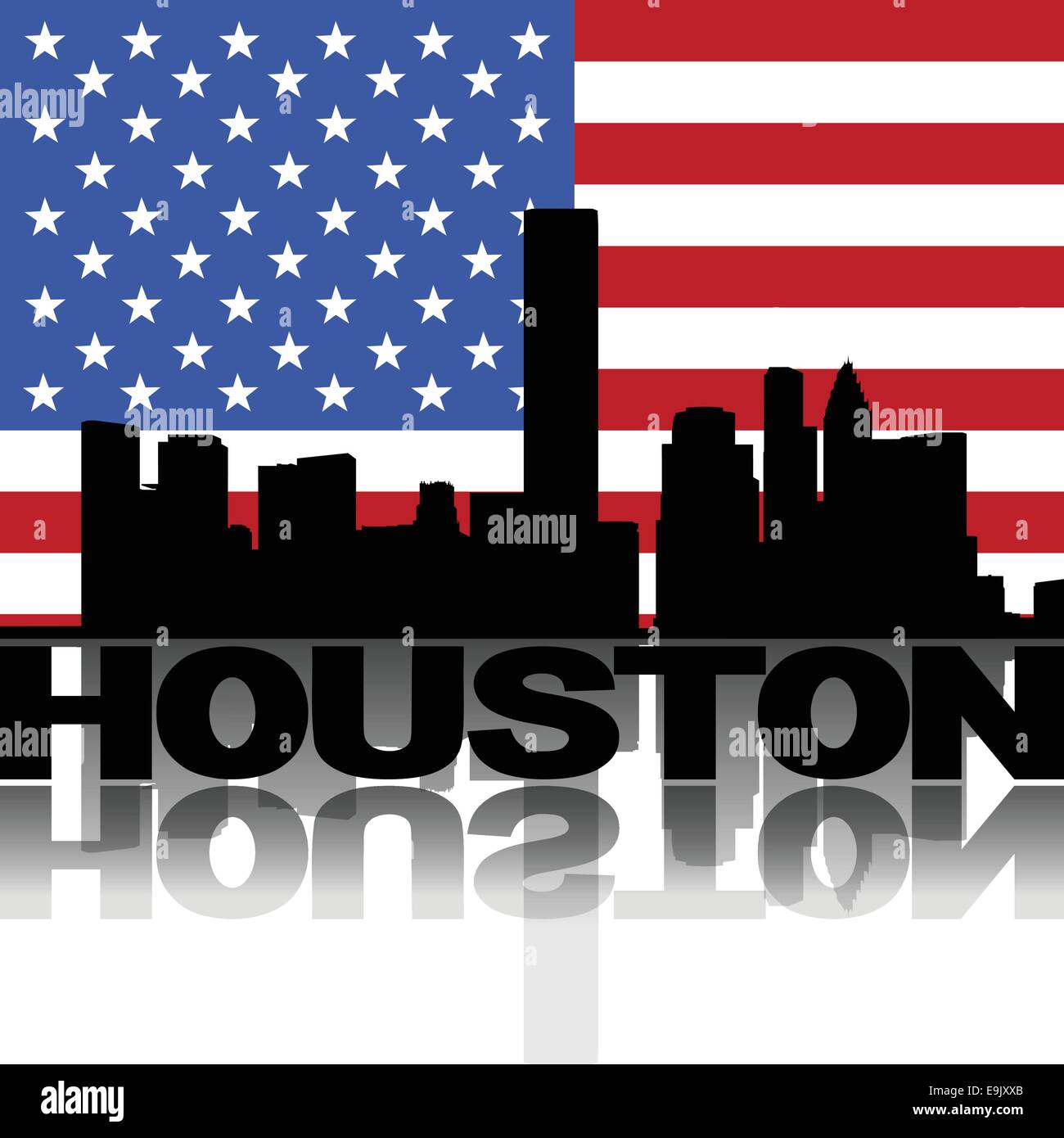 Houston city skyscrapers Stock Vector Images - Alamy