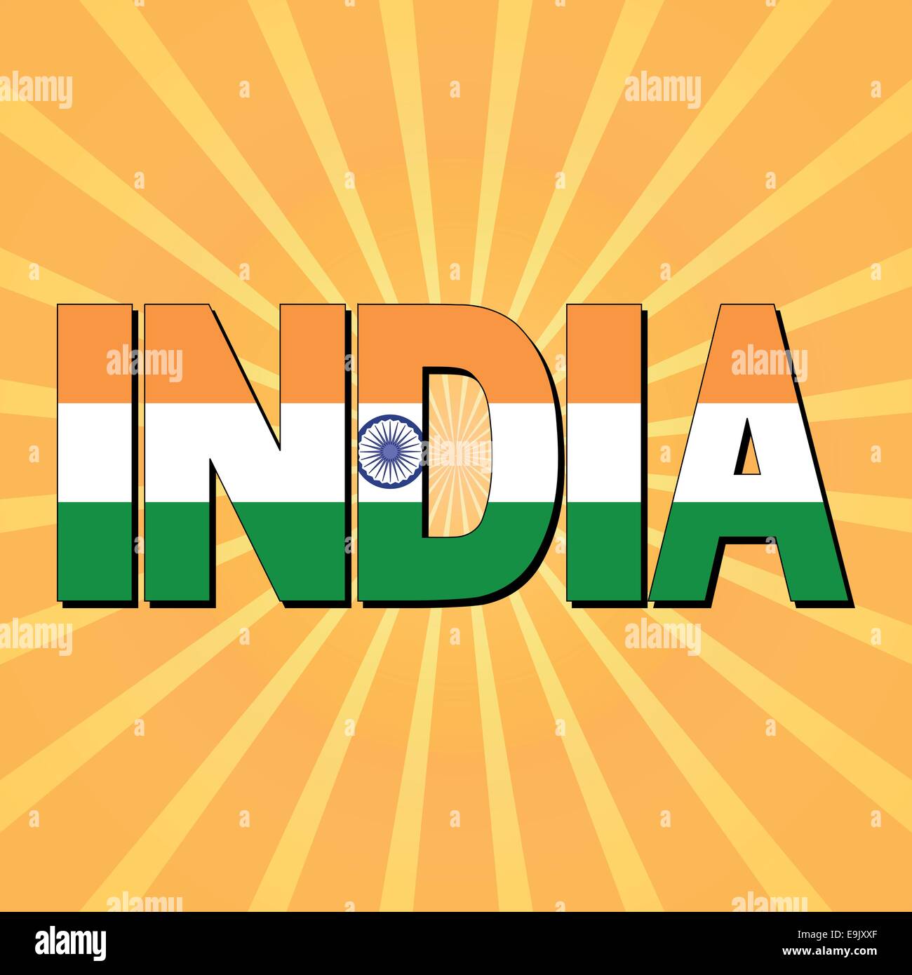 India flag Stock Vector Images - Alamy